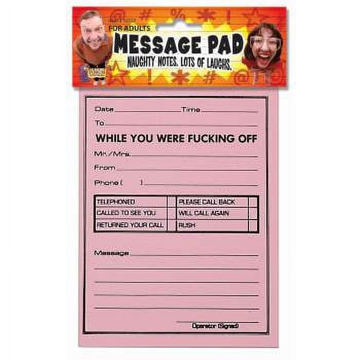F.U. TELEPHONE MESSAGE PAD 12 PACK - Walmart.com