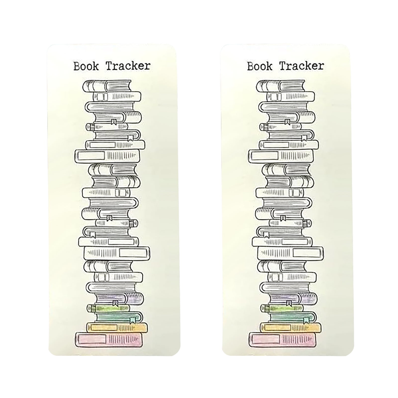 F Vintage Library Card Bookmark Set For Reading Enthusiasts Students ...