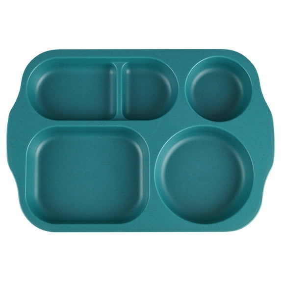 F Wheat Straw Childrens Meal Plates Student Five Compartment Plate ...