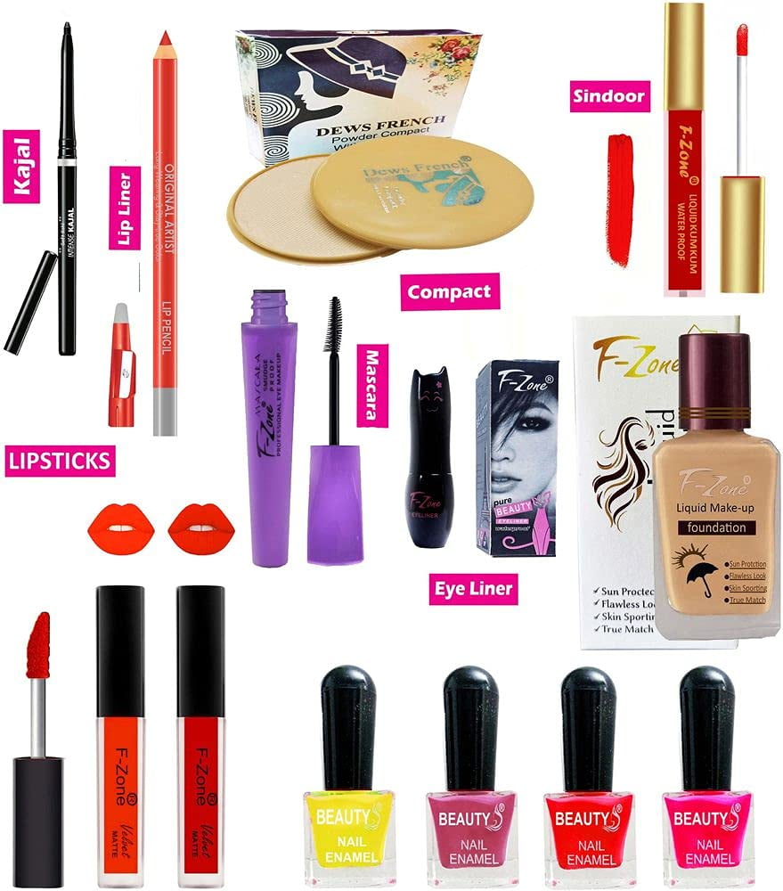 F Zone Stylish andTrending Daily Uses HighClass Beauty Makeup Set RCB17 ...