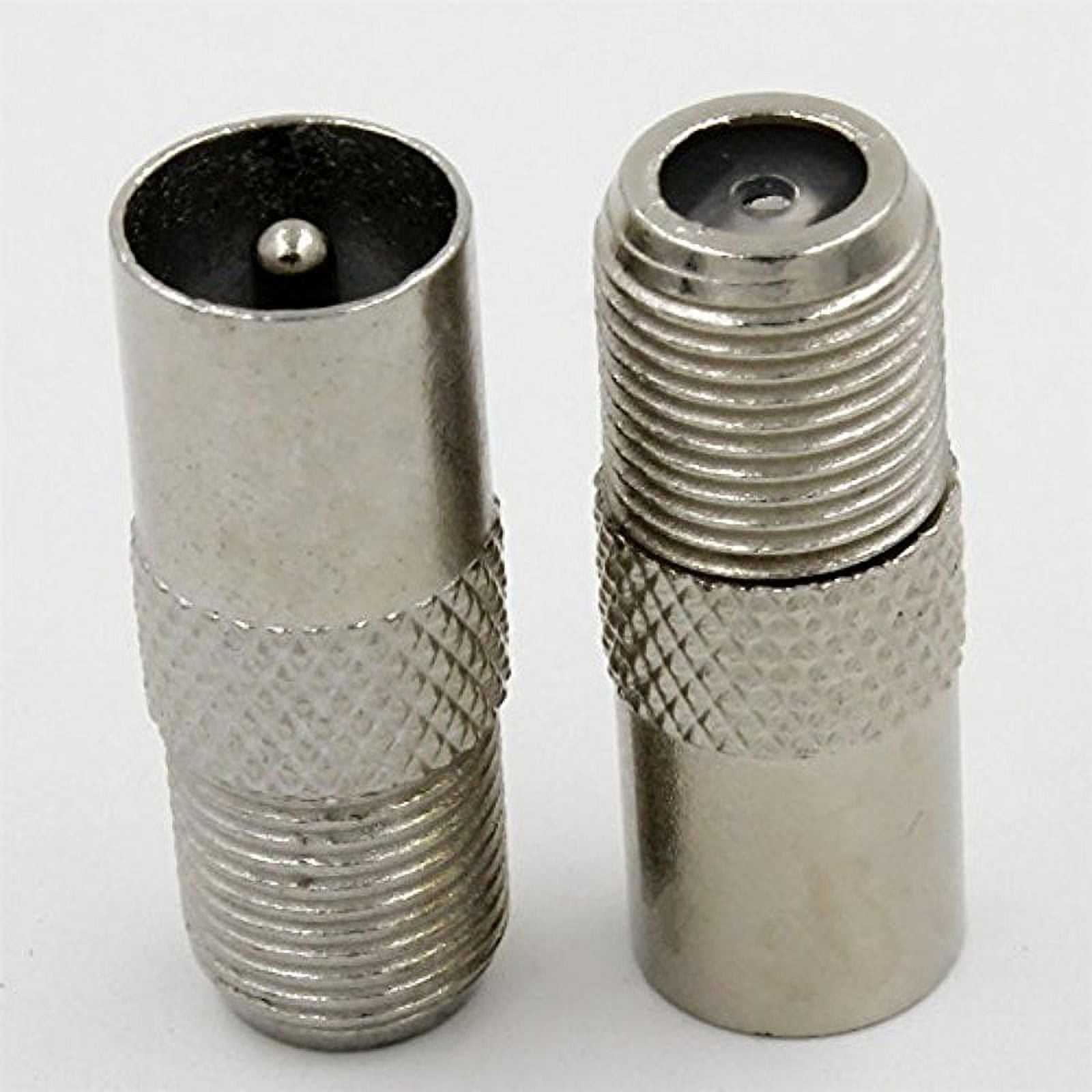 F female jack to IEC PAL DVB-T TV male plug RF adapter connector Quick ...