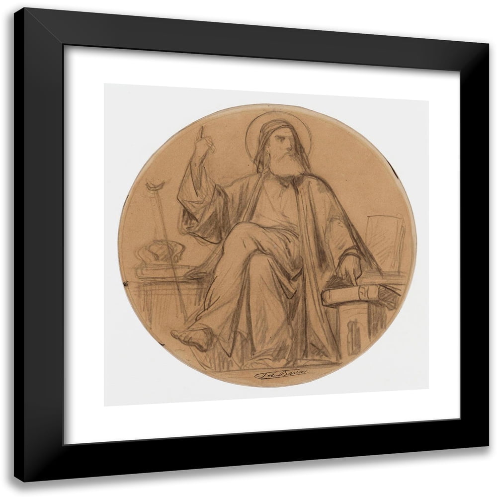 Félix-Joseph Barrias 15x15 Black Modern Framed Museum Art Print Titled ...