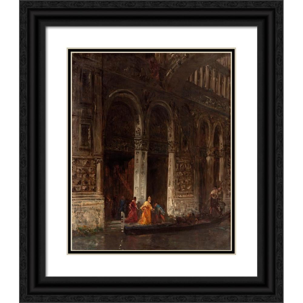 Félix Ziem 15x18 Black Ornate Wood Framed Double Matted Museum Art ...