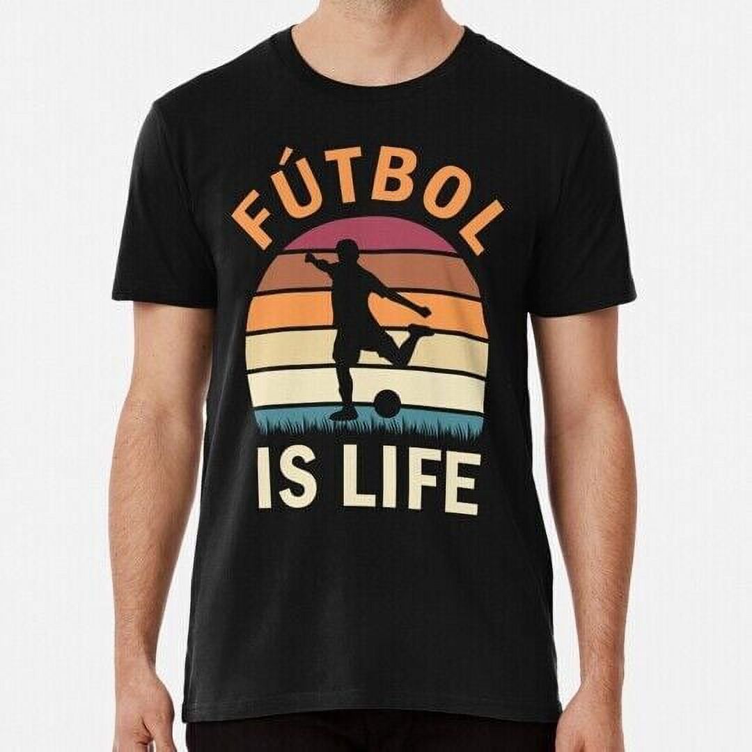 F tbol Is Life Football And Soccer Lover Vintage Retro Sunset S-5XL USA T-Shirt - Walmart.com