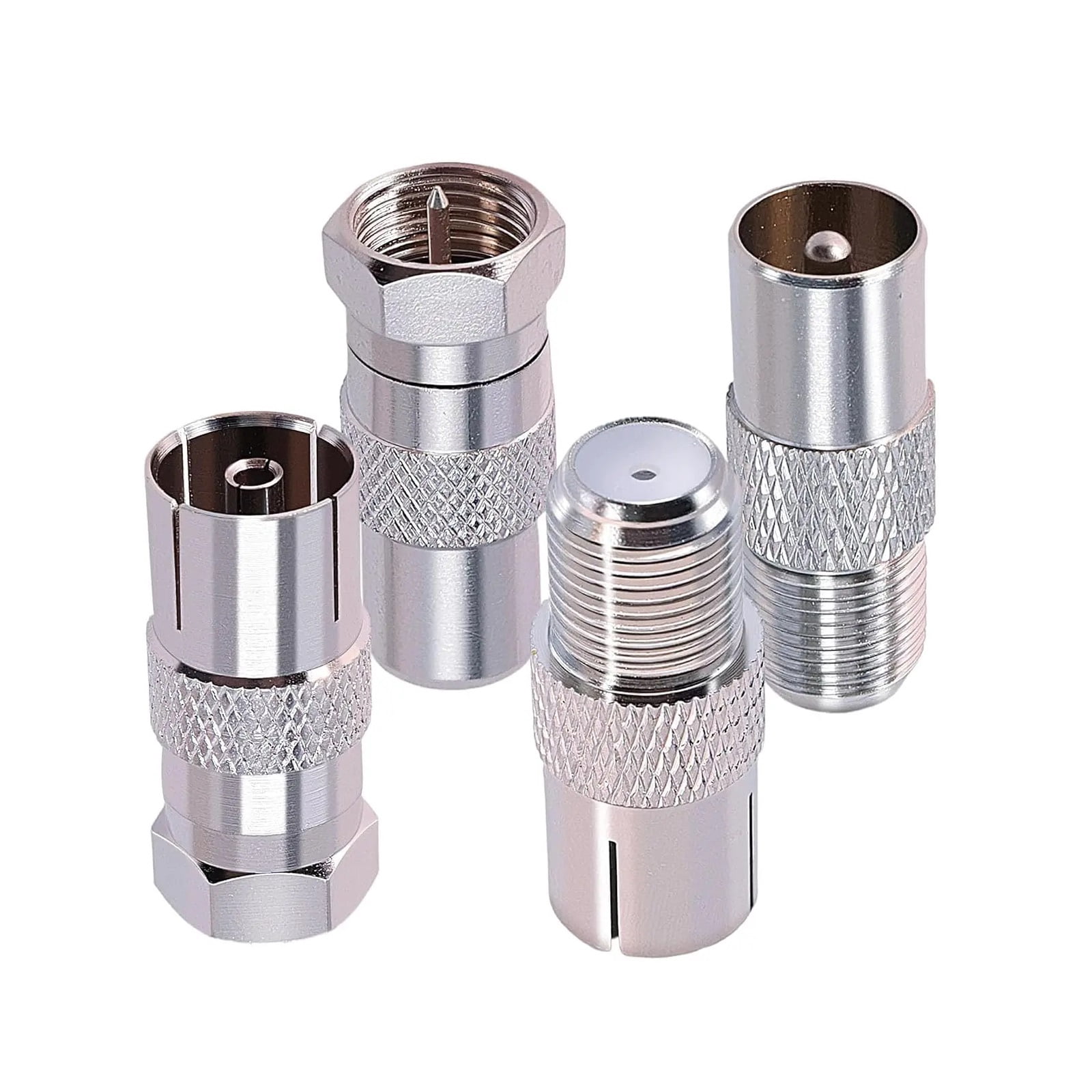 F to TV Adapter, F Female/Male to TV Pal Male/Female Coupler Coaxial ...