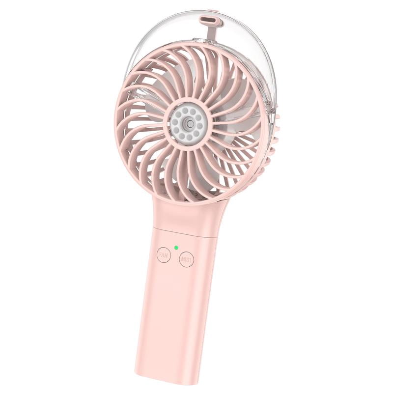 F006 Handheld Misting Fan, USB Rechargeable Mini Fan, 3-Speed Portable ...