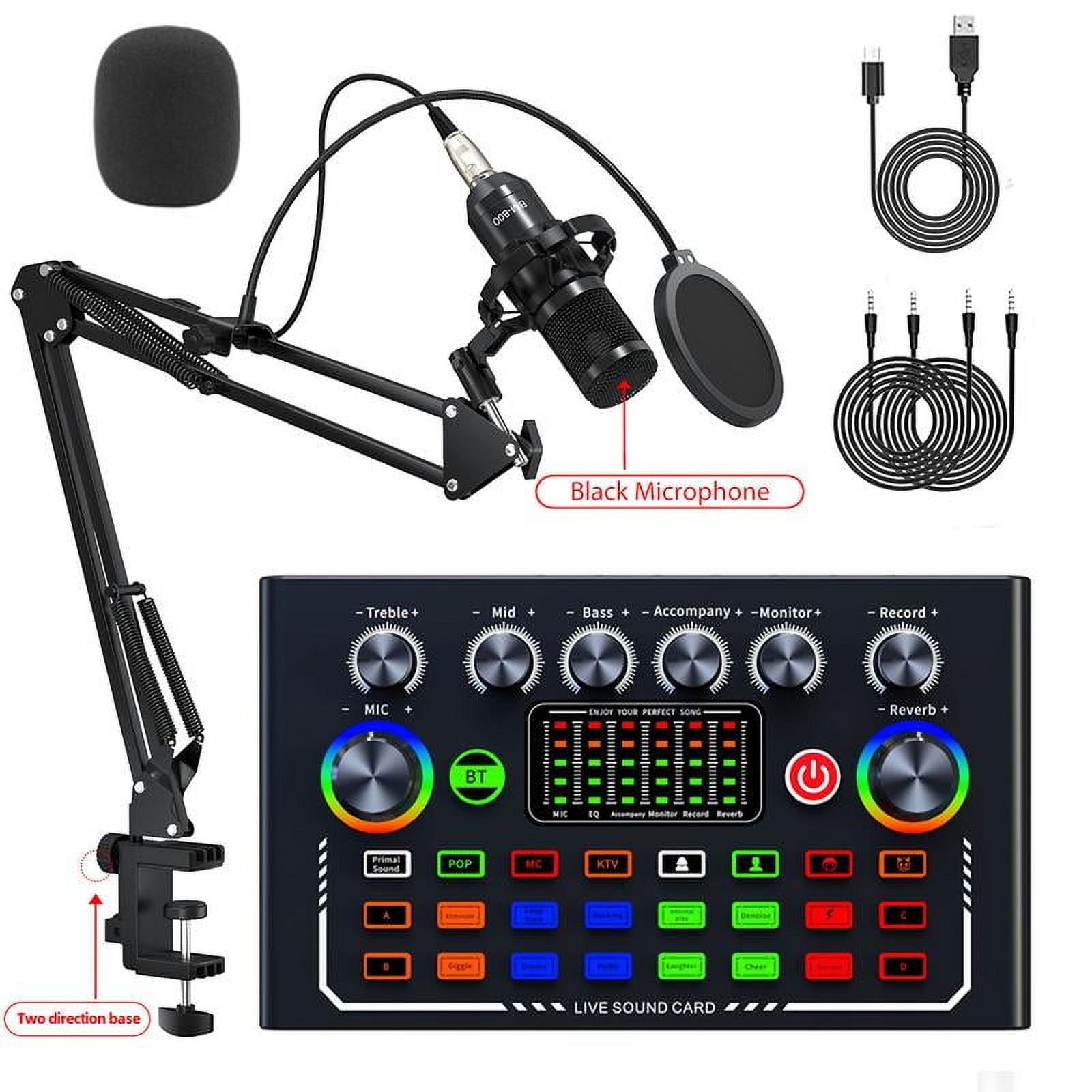F009 Podcast Equipment,With BM800 Microphone Wireless Bluetooth Live ...
