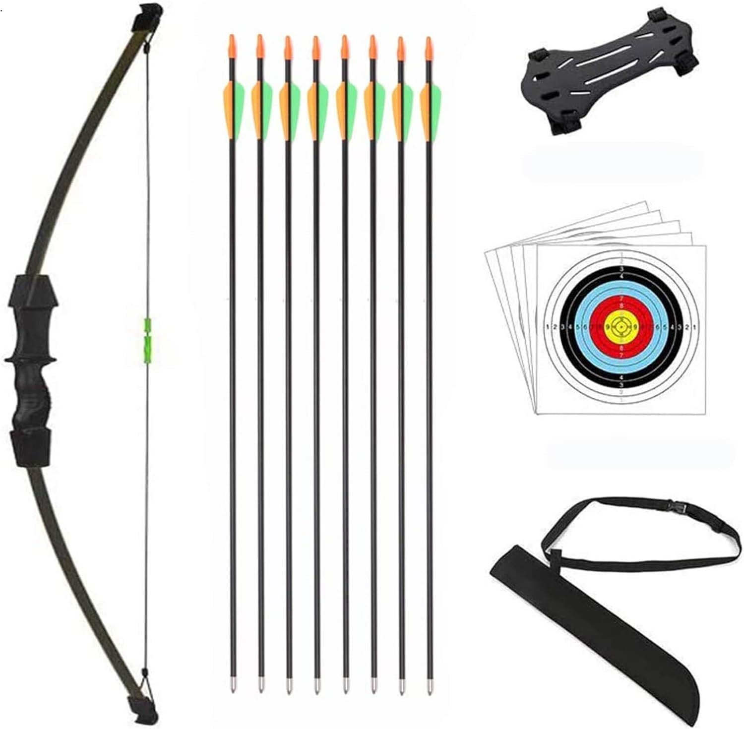 F021 Recurve Bow and Arrows for Children Outdoor Youth Junior Archery - Walmart.com