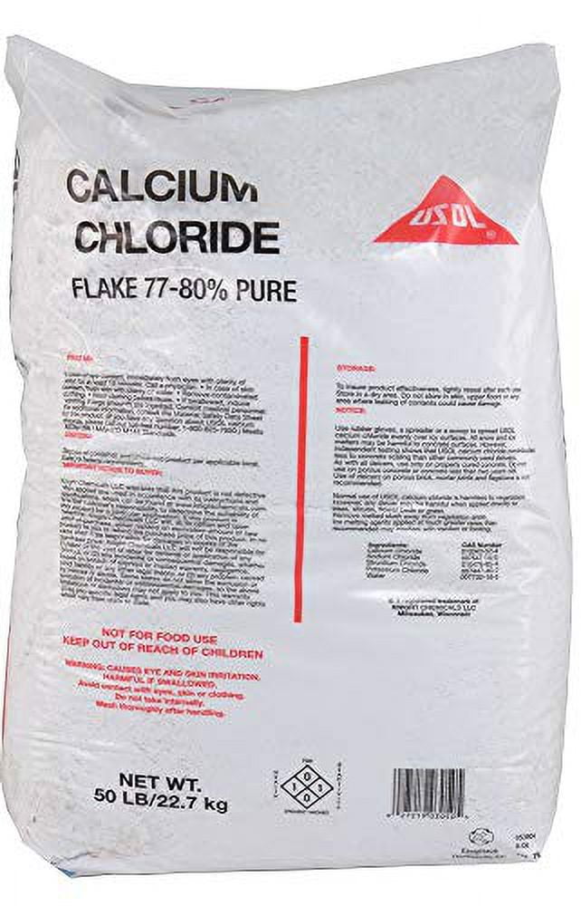 F0502Y 50 lbs Calcium Chloirde Flake Bag - Walmart.com