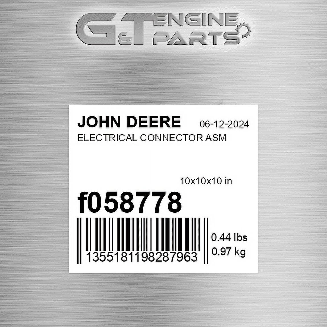 F058778 ELECTRICAL CONNECTOR ASM fits JOHN DEERE (New OEM) - Walmart.com