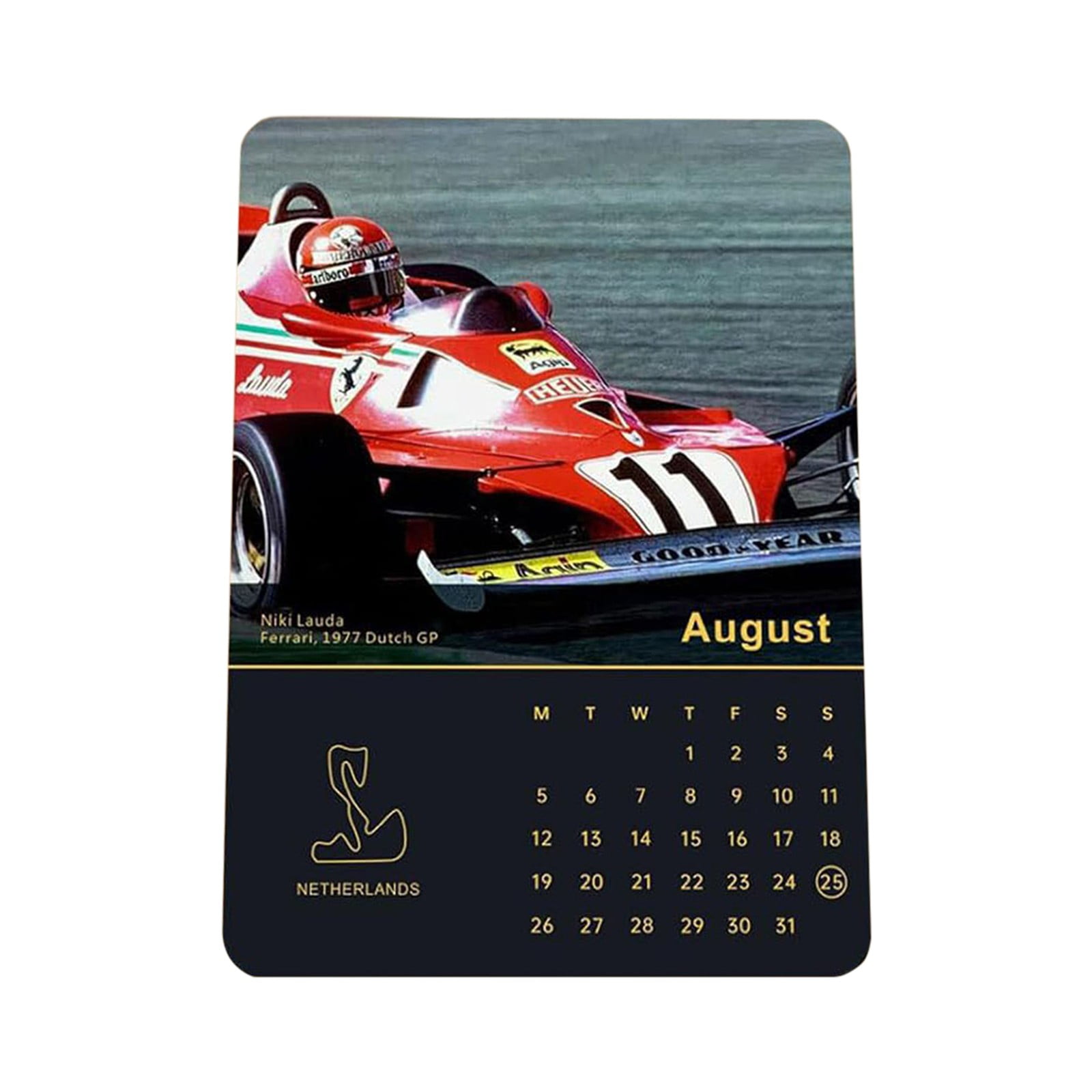 F1 2025 Calendar, Formula 1 Racing Calendar 2025 Desktop Decoration ...
