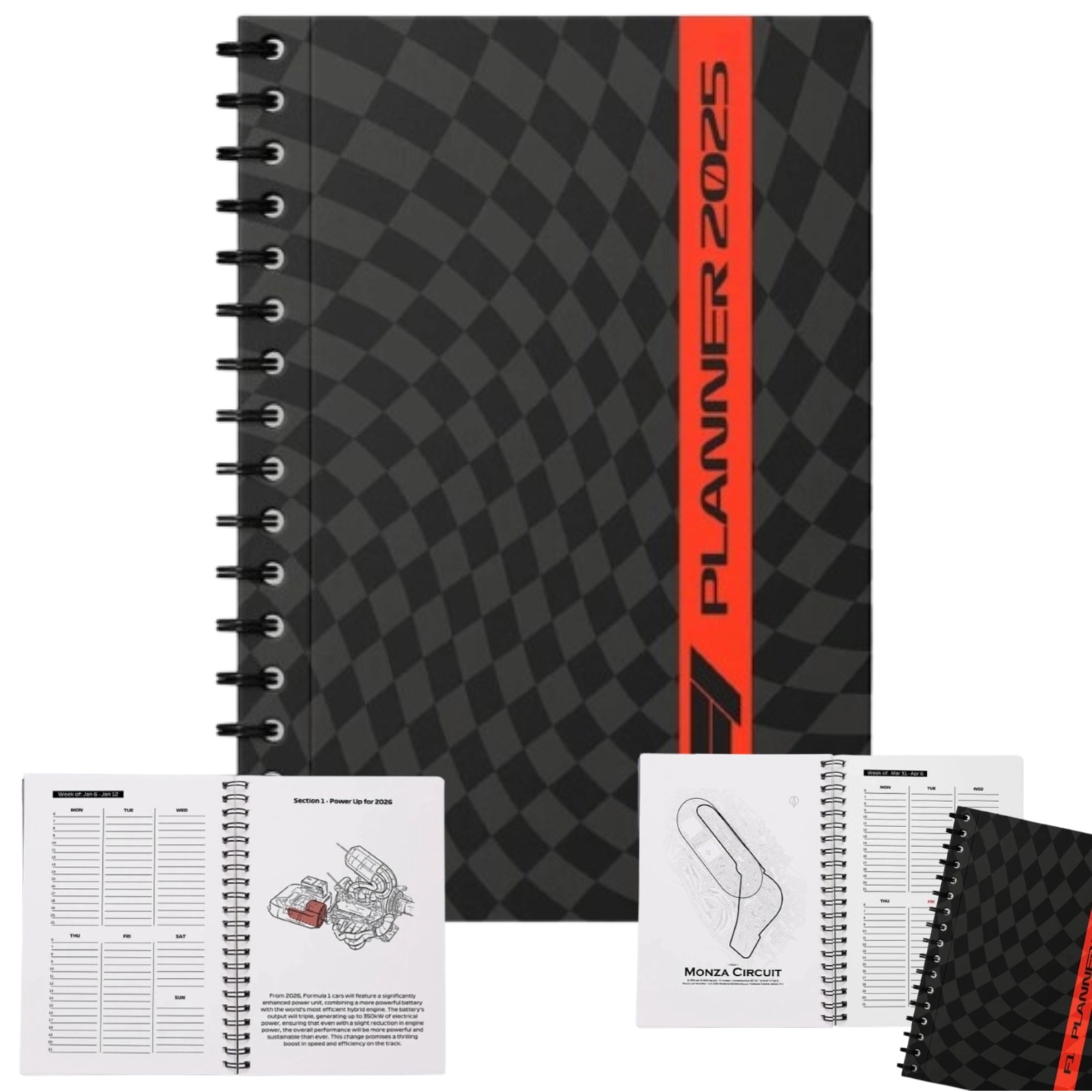 F1 2025 Planner and Calendar, Day Planner 2025, Planner with F1 track ...