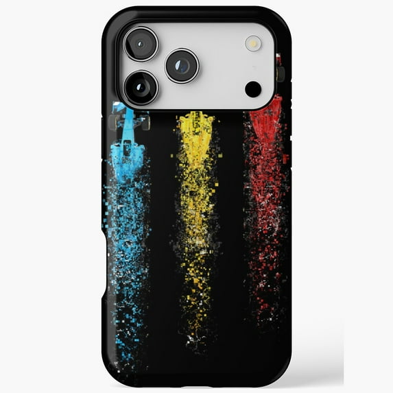 F1 Cars Racing Disintegrating iPhone Case 17 to 11 Pro Max - Walmart.com