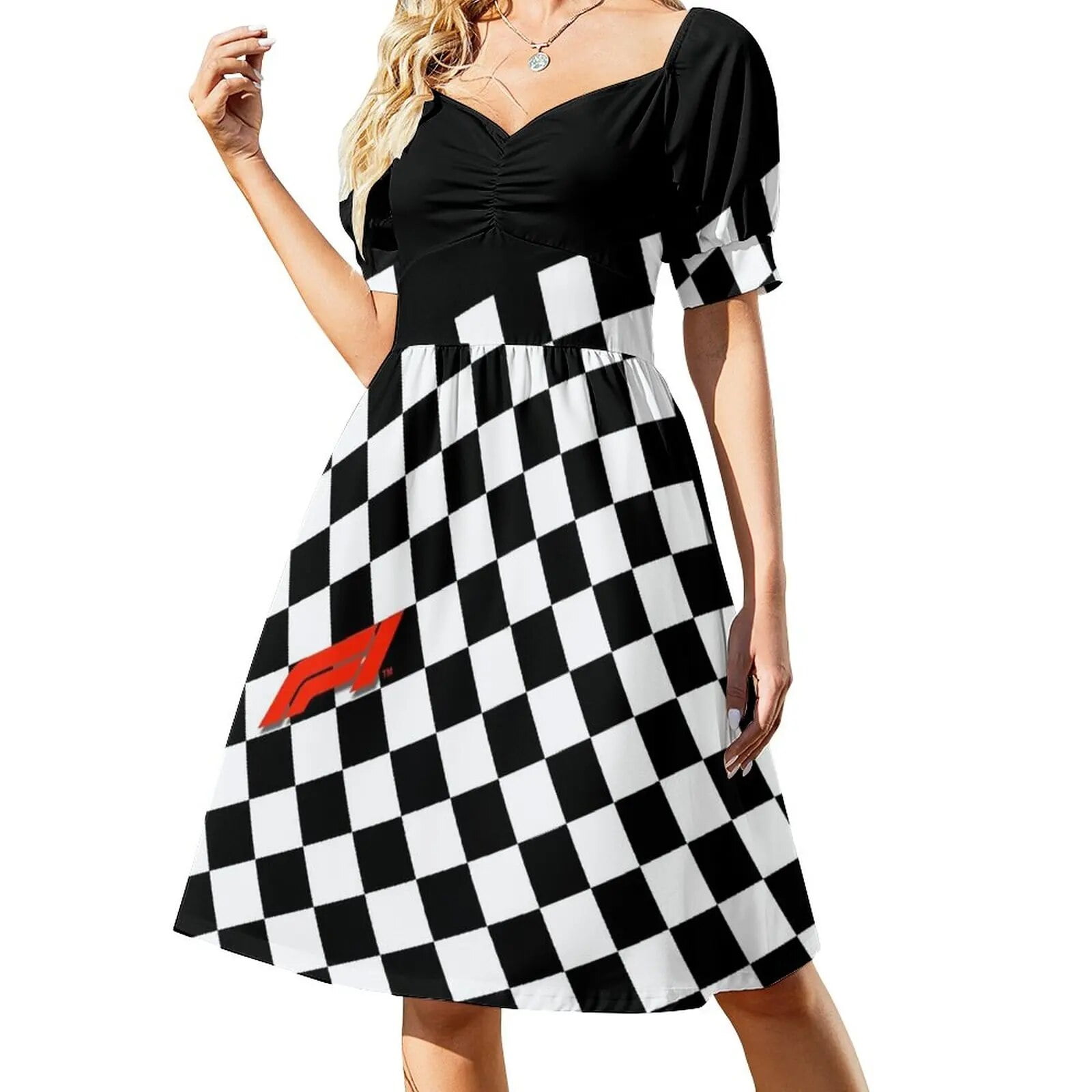 F1 Checkered Flag Dress women's clothing trend beach outfits for women ...