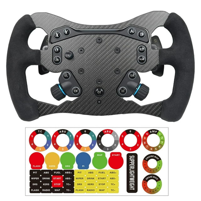 F1 Formula Real Carbon Fiber Wheel Mod For Logitech G PRO SIM Racing ...