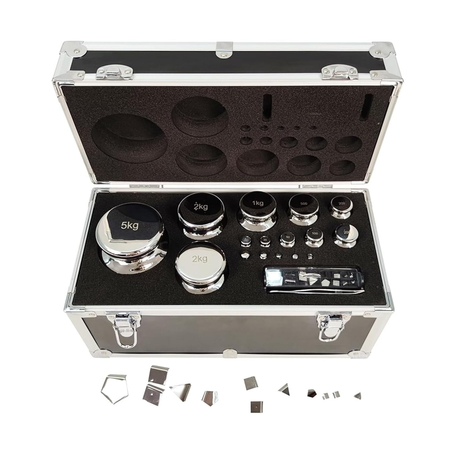 Grade 1mg-5kg Stainless Steel Calibration Weight Kit 28PCS with ...