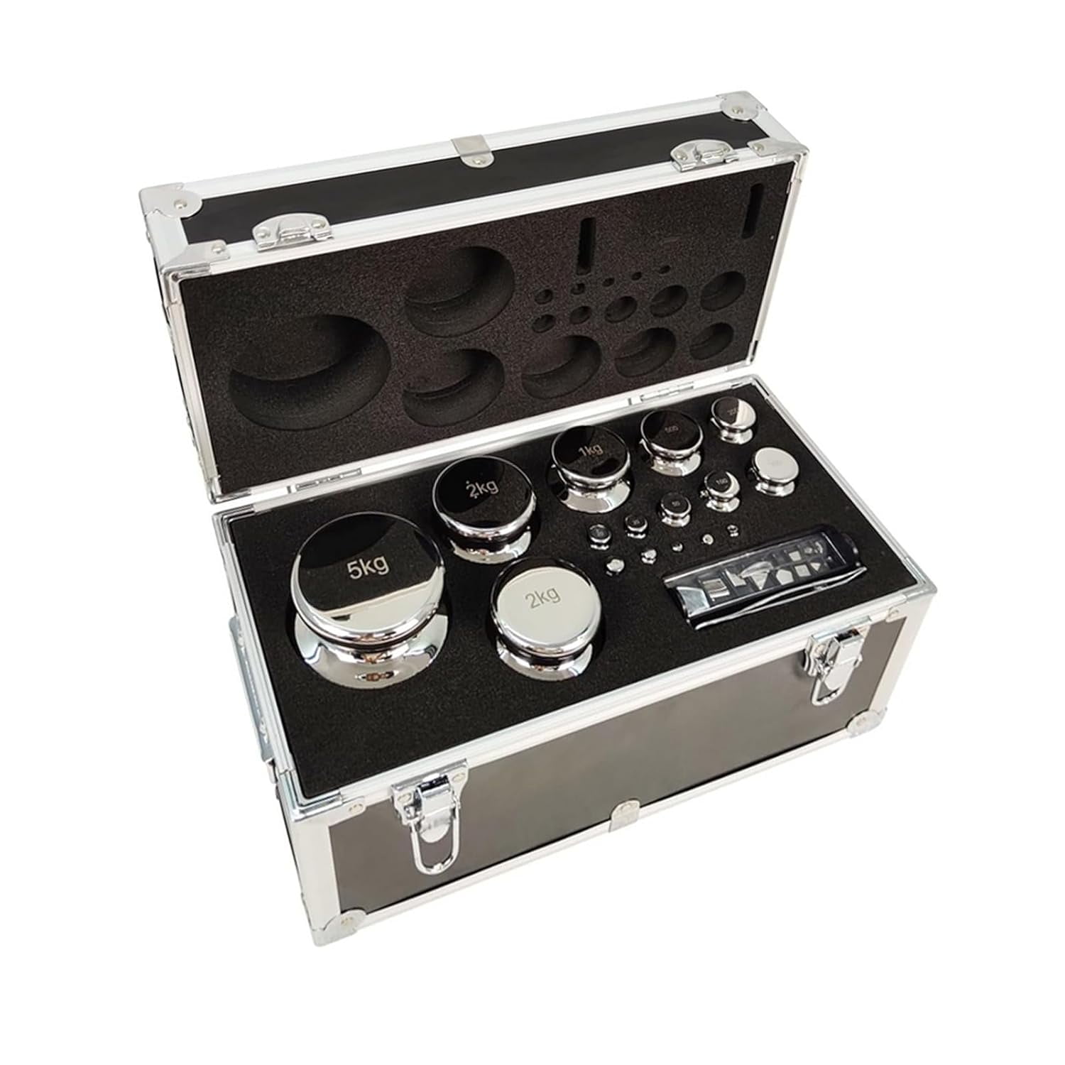 F1 Grade 1mg-5kg Stainless Steel Calibration Weight Kit 28PCS with ...