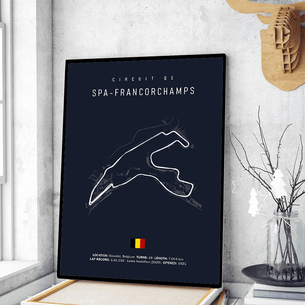 F1 Imola Monaco Track Circuit Formula Motorsport Race Poster Movie ...