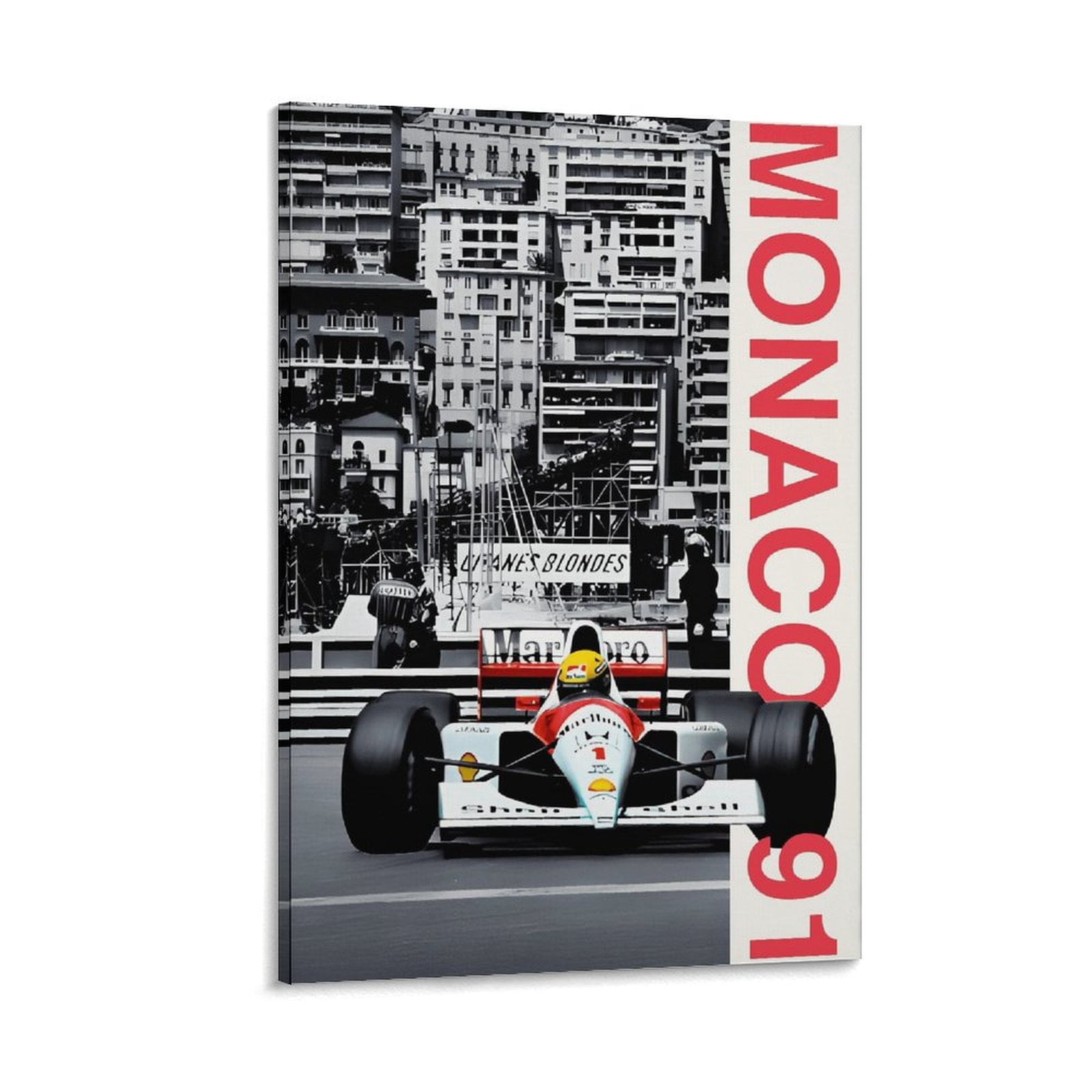 F1 Monaco Poster, Formula 1 Monte-Carlo Poster, Vintage F1 Poster (6 ...