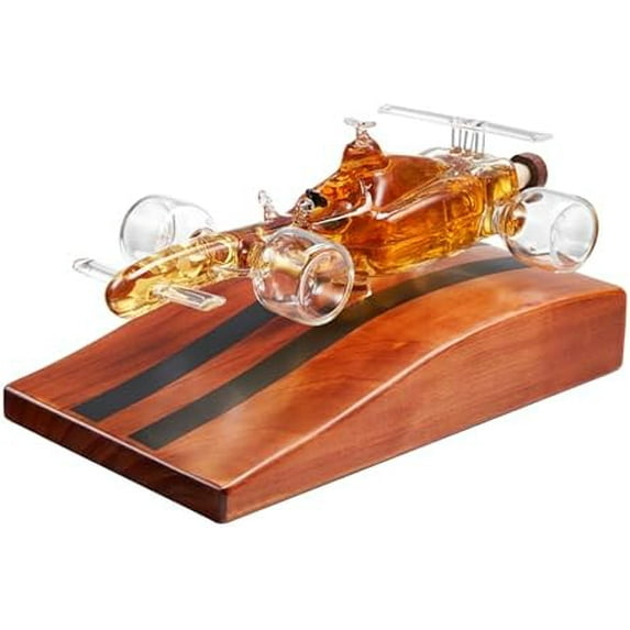 F1 Racecar Whiskey Decanter - 8.12oz - Scotch, Bourbon, Liquor Decanter ...