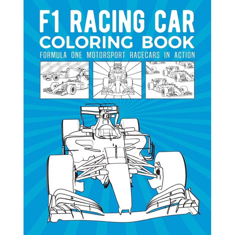 coloring book pages of racecars