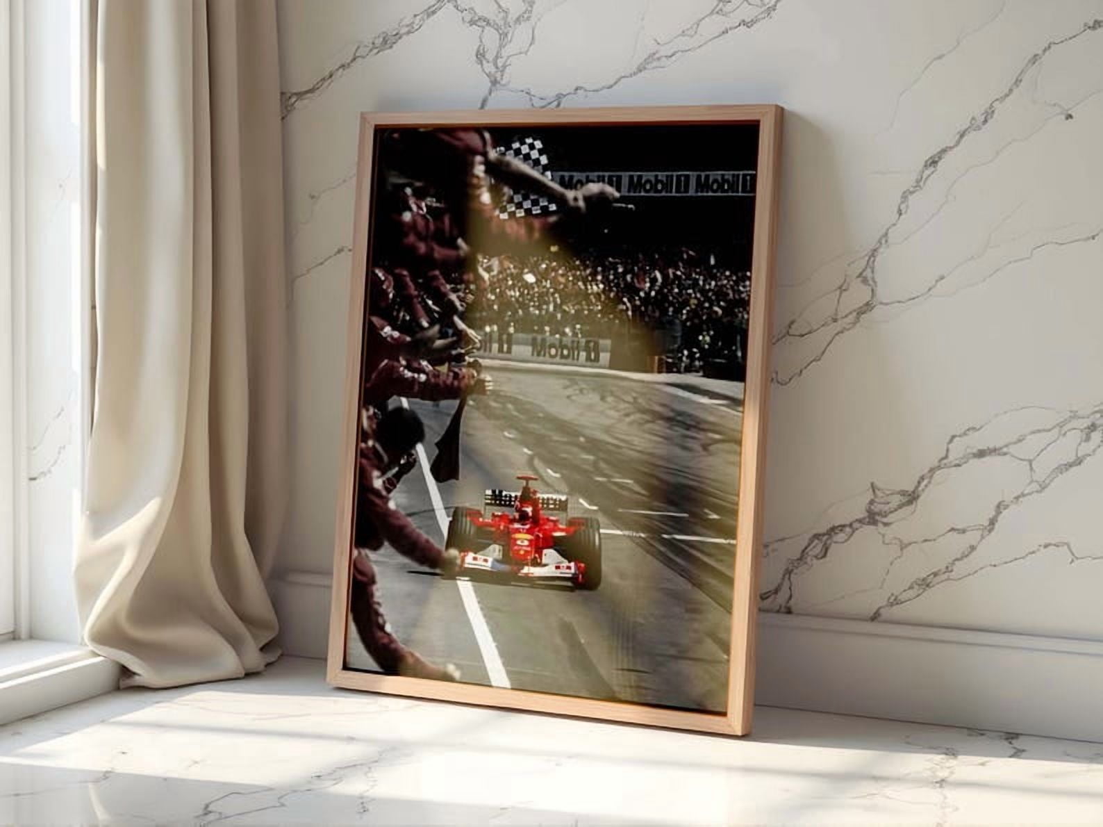 F1 Racing Legend Victory Poster - Classic Red Race Car Wall Art Photo ...