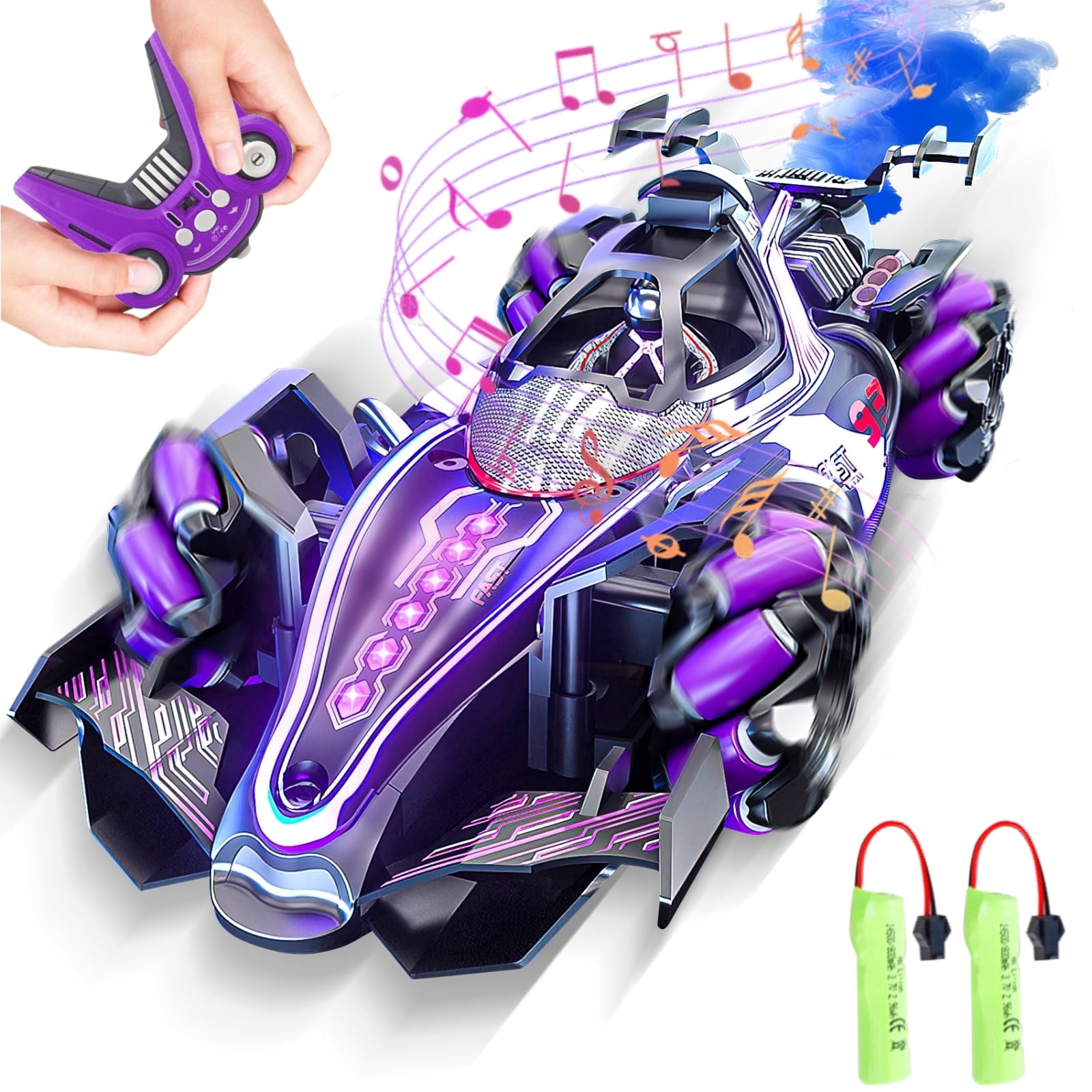 F1 Remote Control Car, 4WD 360° Rotation Drift RC Stunt Car with Light ...