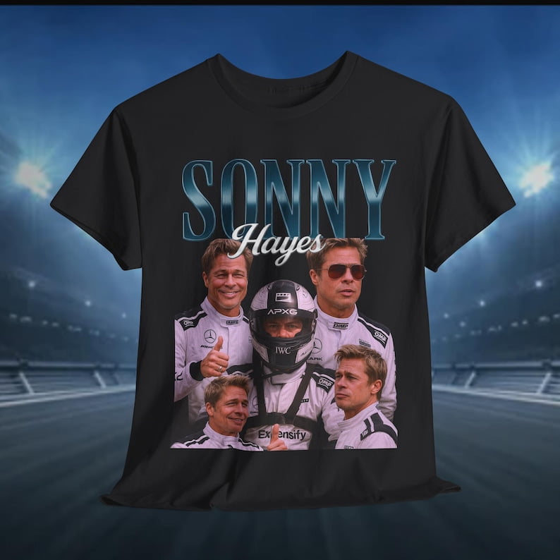 F1 The Movie Sonny Hayes T-Shirt, Brad Pitt, Racing, Formula One, Sports Tee, Gift for F1 Fan ...