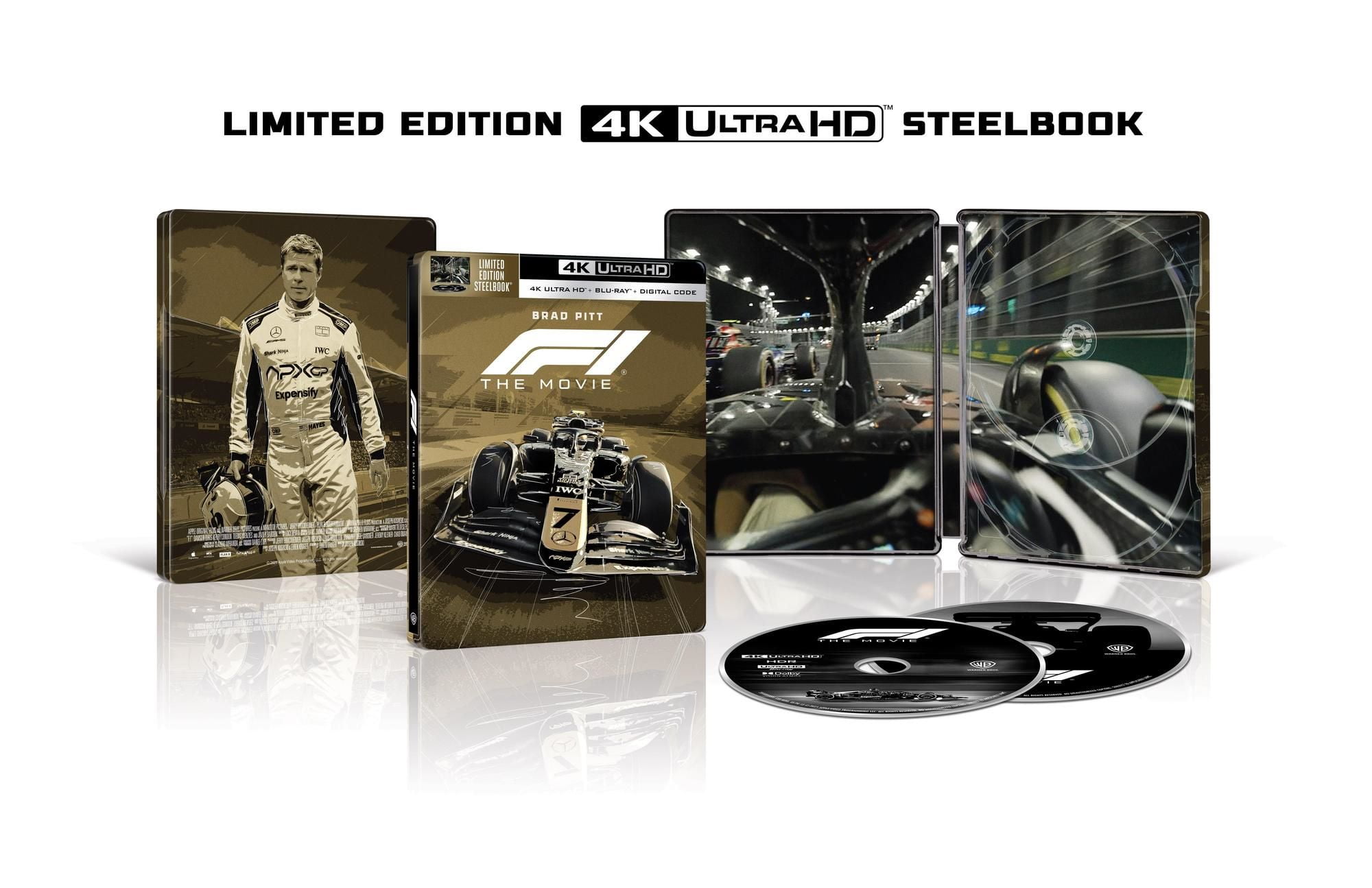 F1: The Movie (Steelbook) (4K Ultra HD + Blu-ray + Digital Copy ...