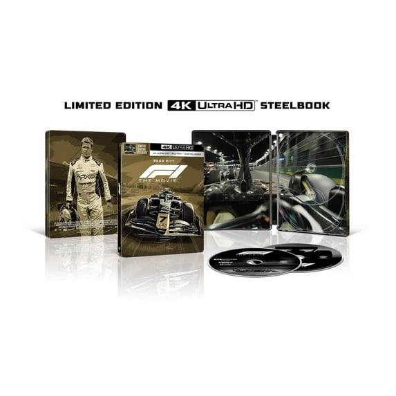 F1: The Movie (Steelbook) (4K Ultra HD + Blu-ray + Digital Copy), Action, Warner Bros. - Walmart.com