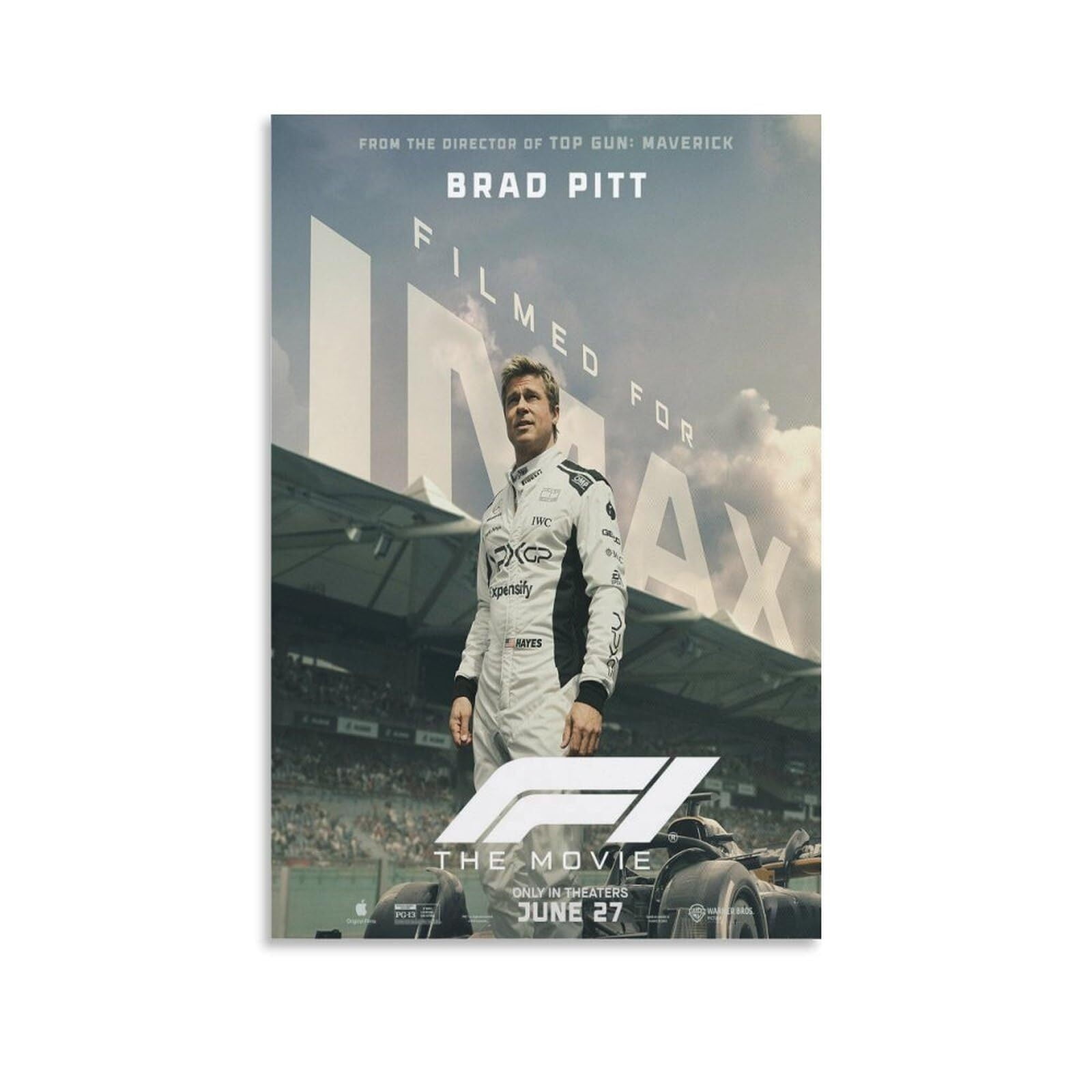 F1 The Movie - Vintage Blockbuster Movie Poster May 2025 New Movie ...