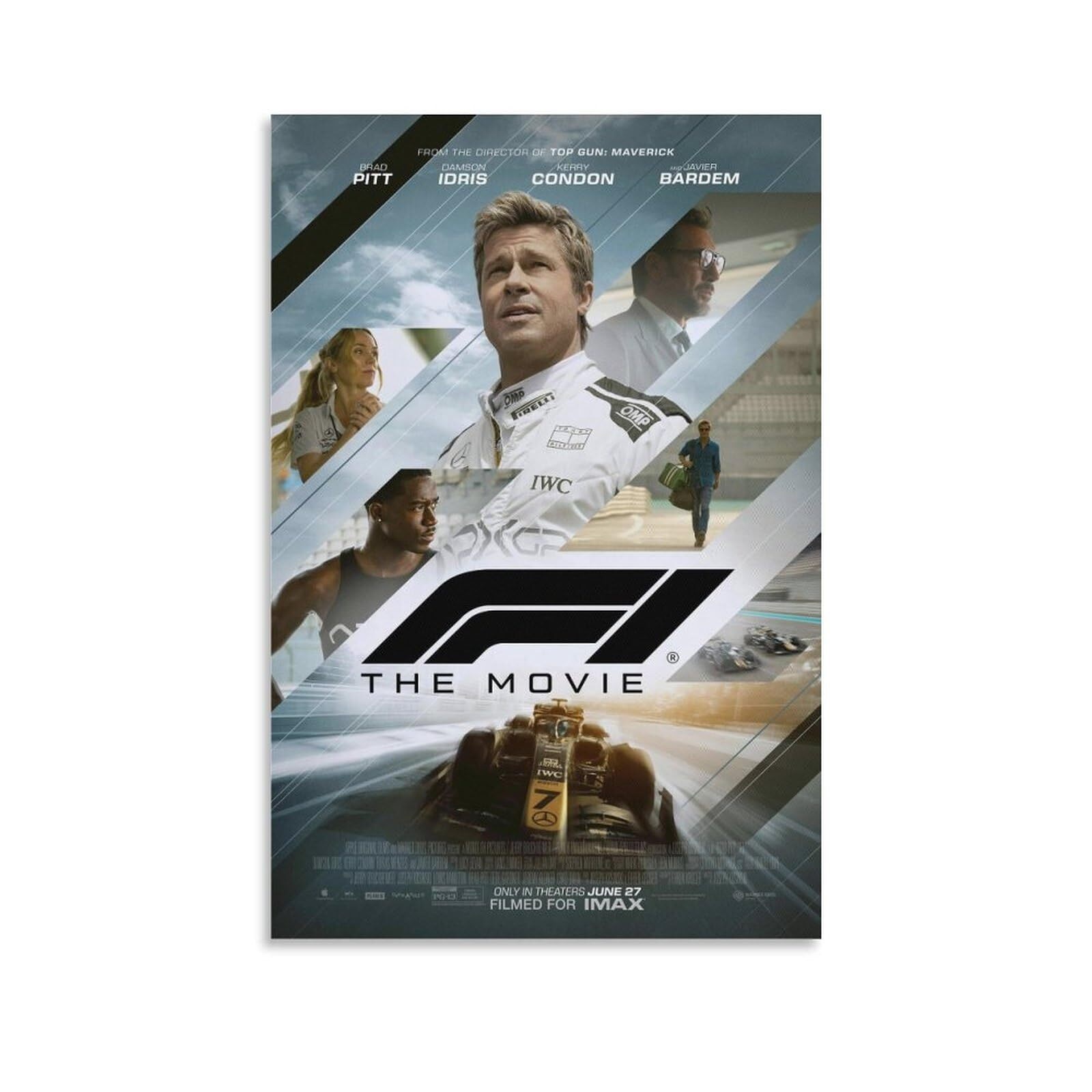 F1 The Movie - Vintage Blockbuster Movie Poster May 2025 New Movie ...