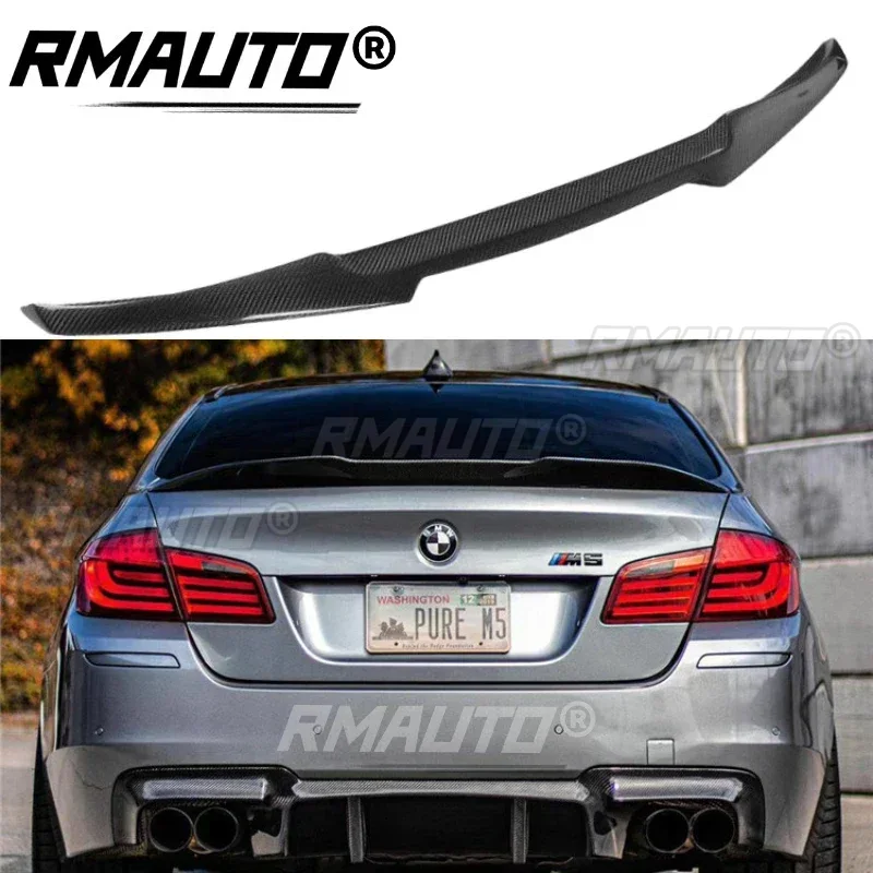 F10 Carbon Fiber M4 Style Rear Trunk Spoiler Wing For BMW F10 F11 F18 5 ...