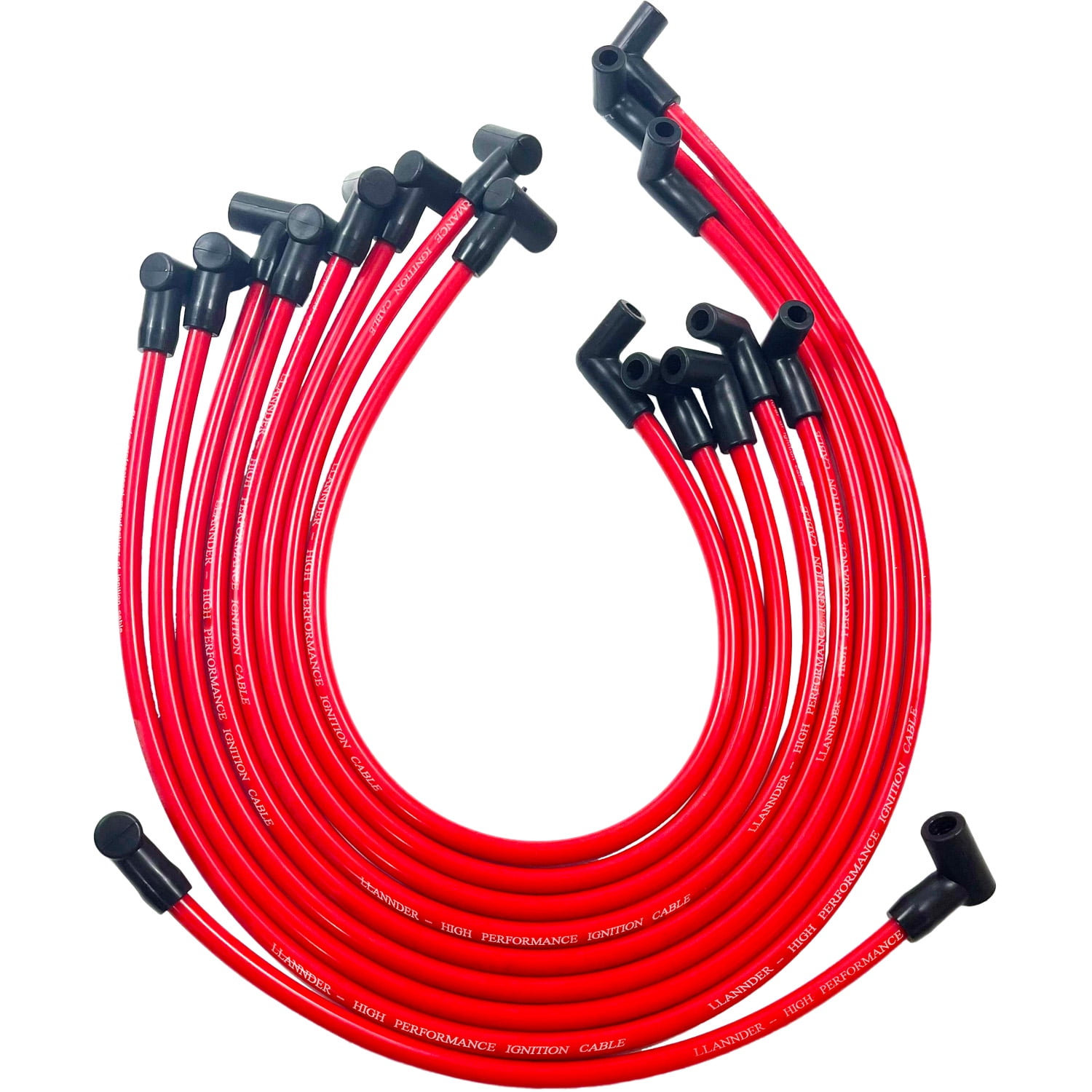 10mm High Performance Spark Plug Wire Set Compatible with Chevy SBC BBC ...