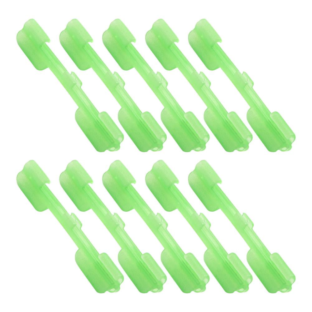 F10pcs Night Fishing Rod Tip Light Holder Fishing Tackle Accessory Clip ...