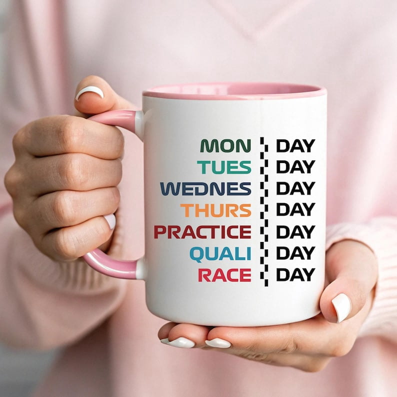 F111 Race Weekend Schedule Mug F11ormula 1 Grand Prix Coffee Cup Funny ...