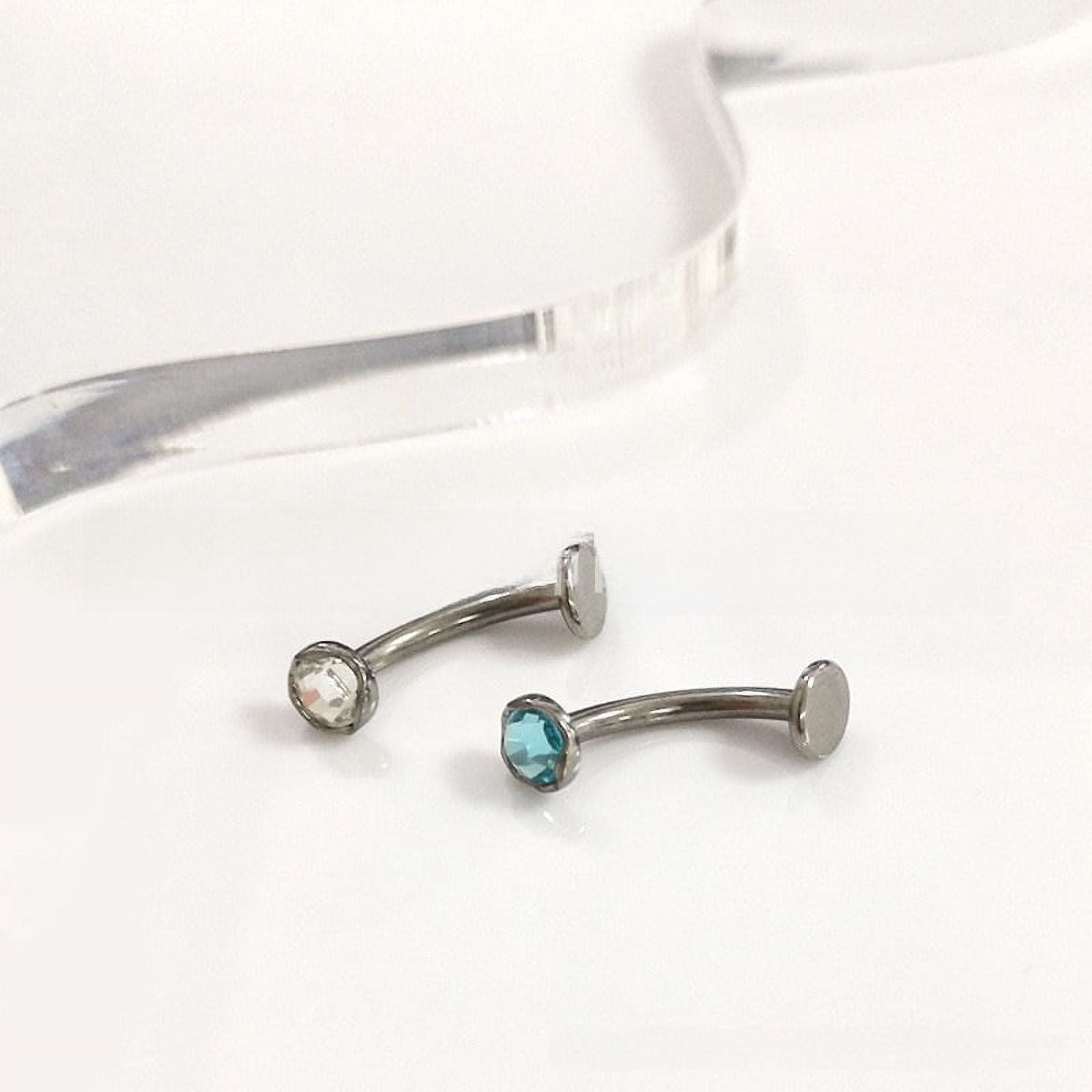 F136 Titanium Navel Nail Water Corrugated Package with Czech Diamond ...