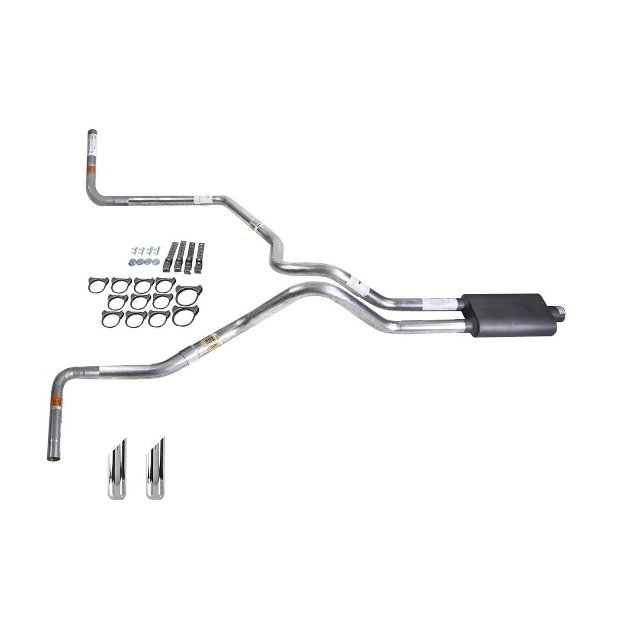 F150 07-13 dual exhaust 2.5 MA pipe Flowsound Muffler SW Tip Side Exit ...