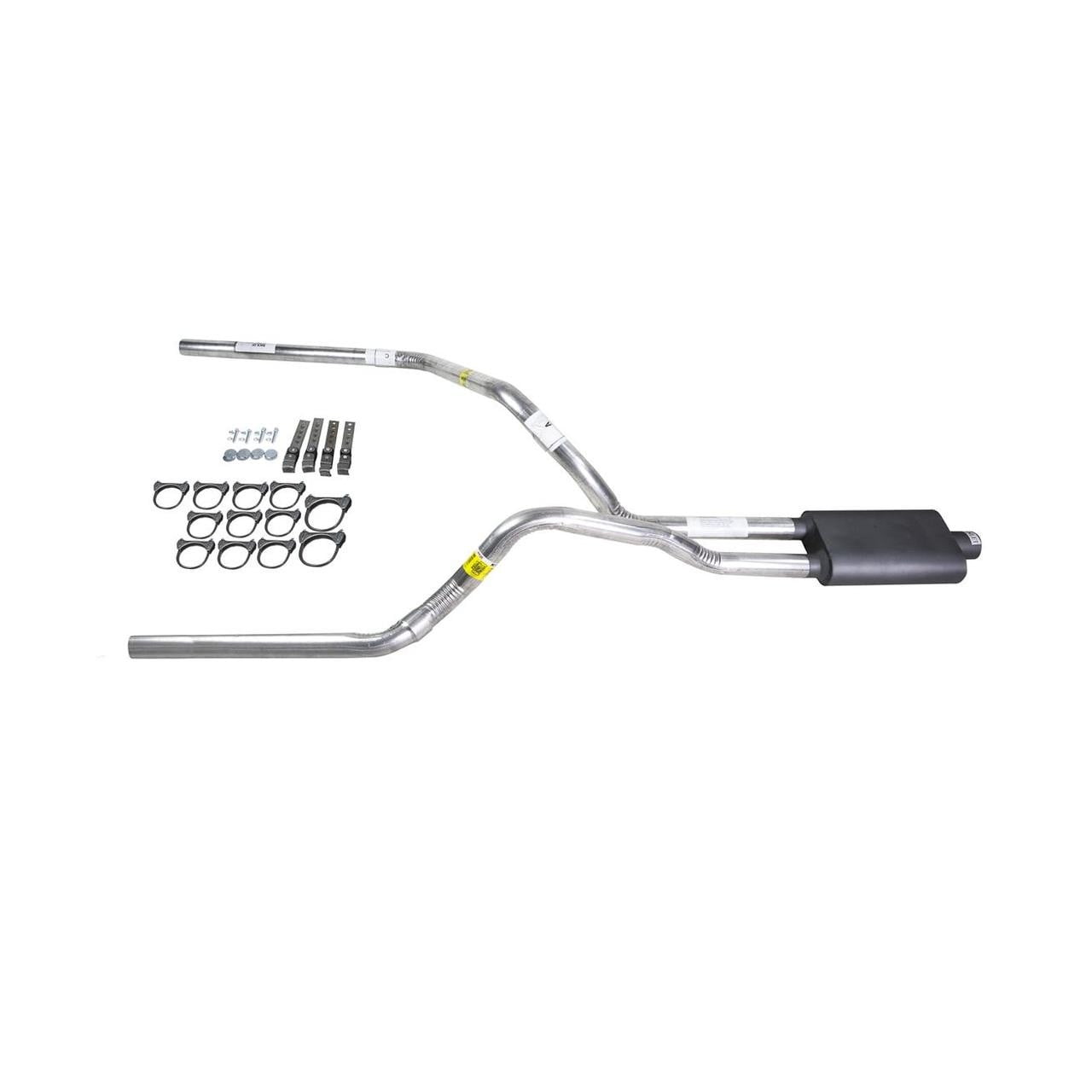 F150 98-04 dual exhaust 2.5 pipe Flowsound Muffler - Walmart.com