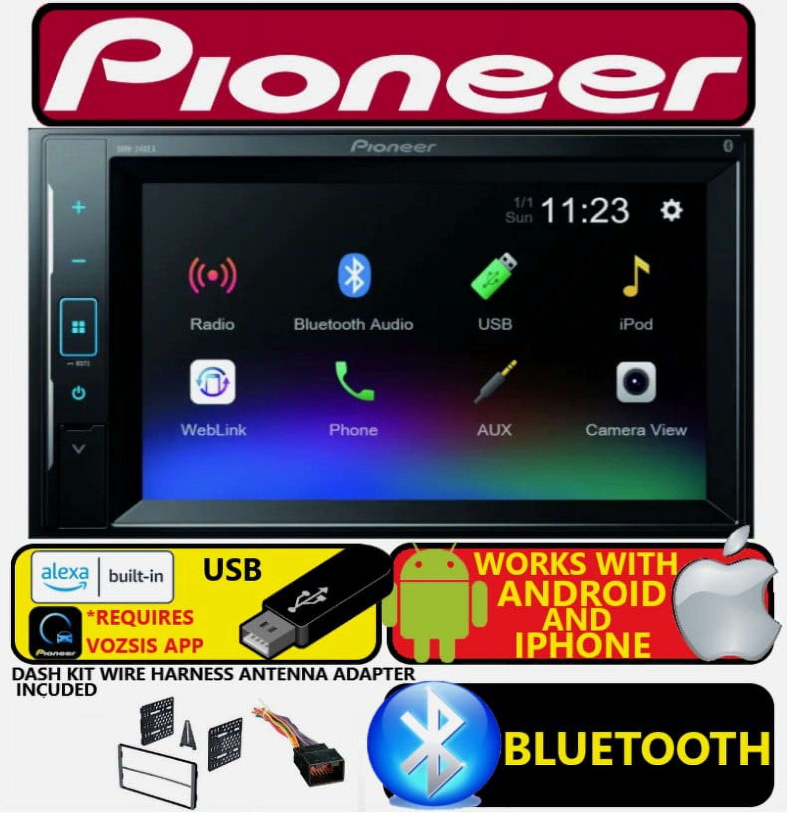 F150 NAVIGATOR EXPEDITION ECONOLINE VAN PIONEER BLUETOOTH USB CAR RADIO ...