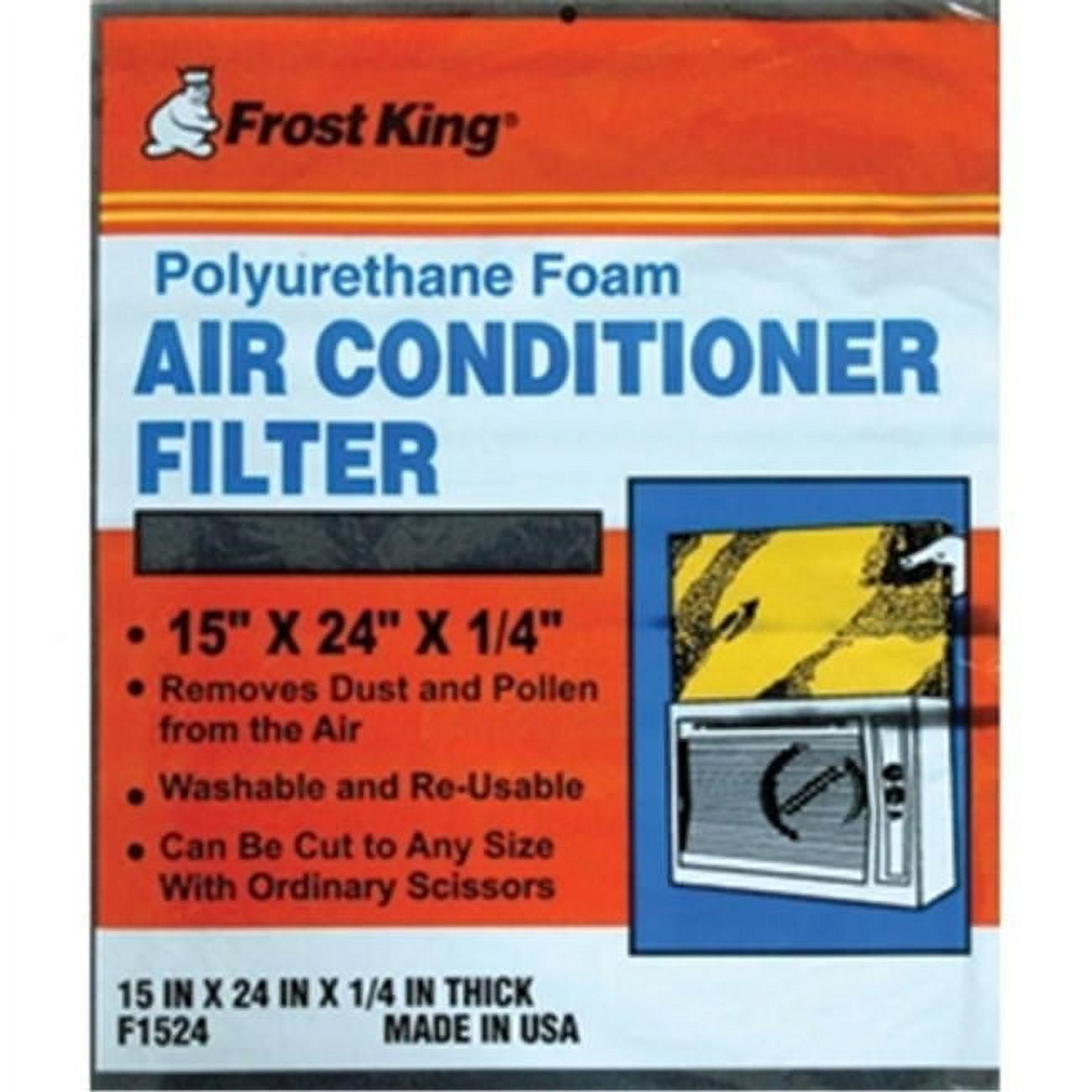 F1524 AC Foam Filter - 15 x 24 in. - Walmart.com