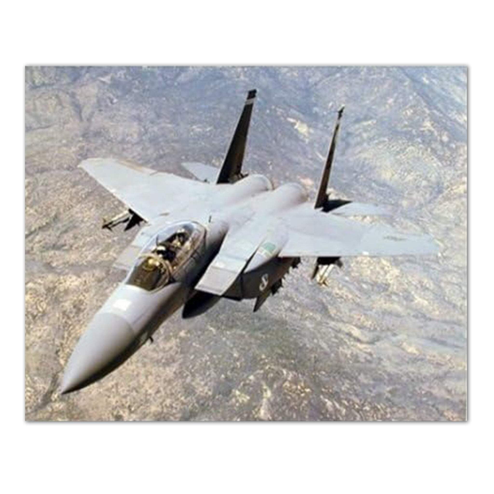 F15E Strike Eagle Jet Airplane Wall Picture 16x20 Art Print - Walmart.com