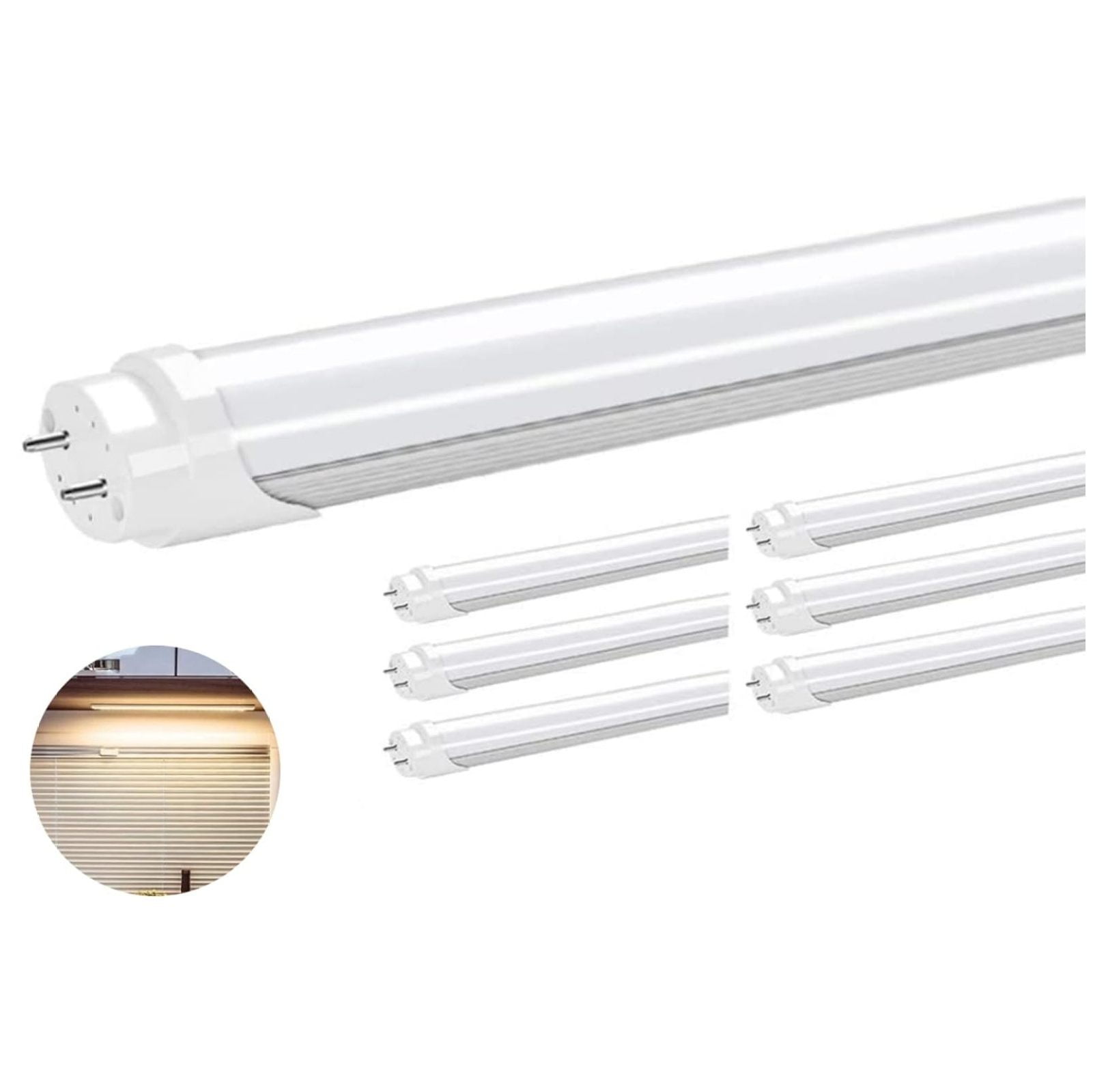 F15T8 3000K LED Tube T8 110V 18inch/18 Length 7W 3000K Warm White T8 ...