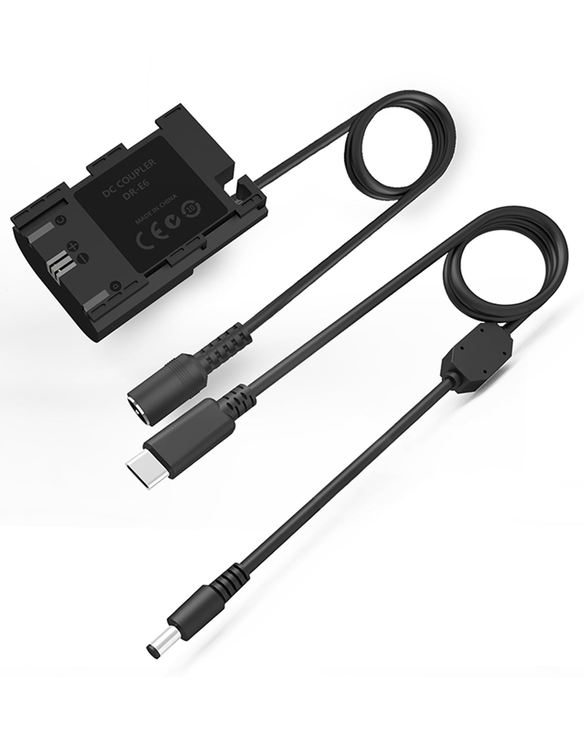 F1TP ACK-E6 USB-C LP-E6 Dummy Battery Kit for Canon EOS 5DS, 5DS R, 5D ...