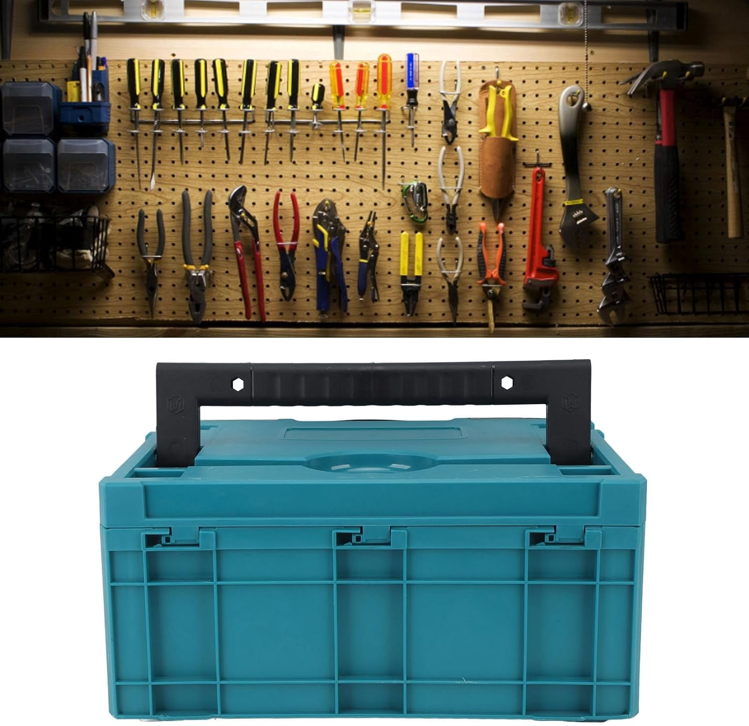 F2 15.55 × 11.61 × 7.09 in Tool Box, ABS Portable Tray Toolbox ...