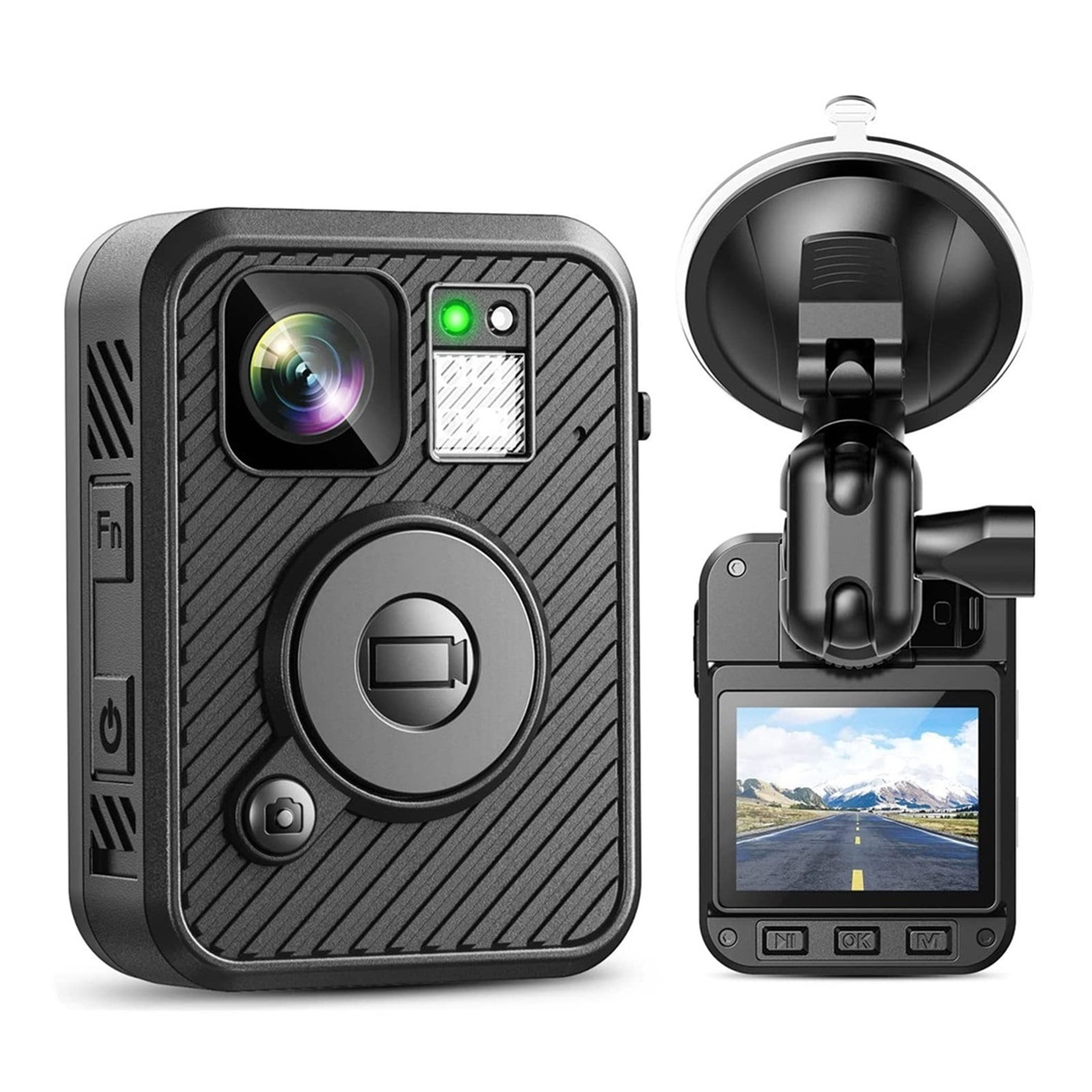 F2 2K Body Camera GPS& 128GB Body Worn Camera Dual IPS Screens 8-10H ...