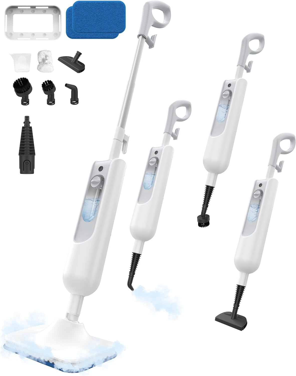 F2 Steam Mop,12-in-1 Handheld Steam Cleaner,Powerful Detachable Steam ...