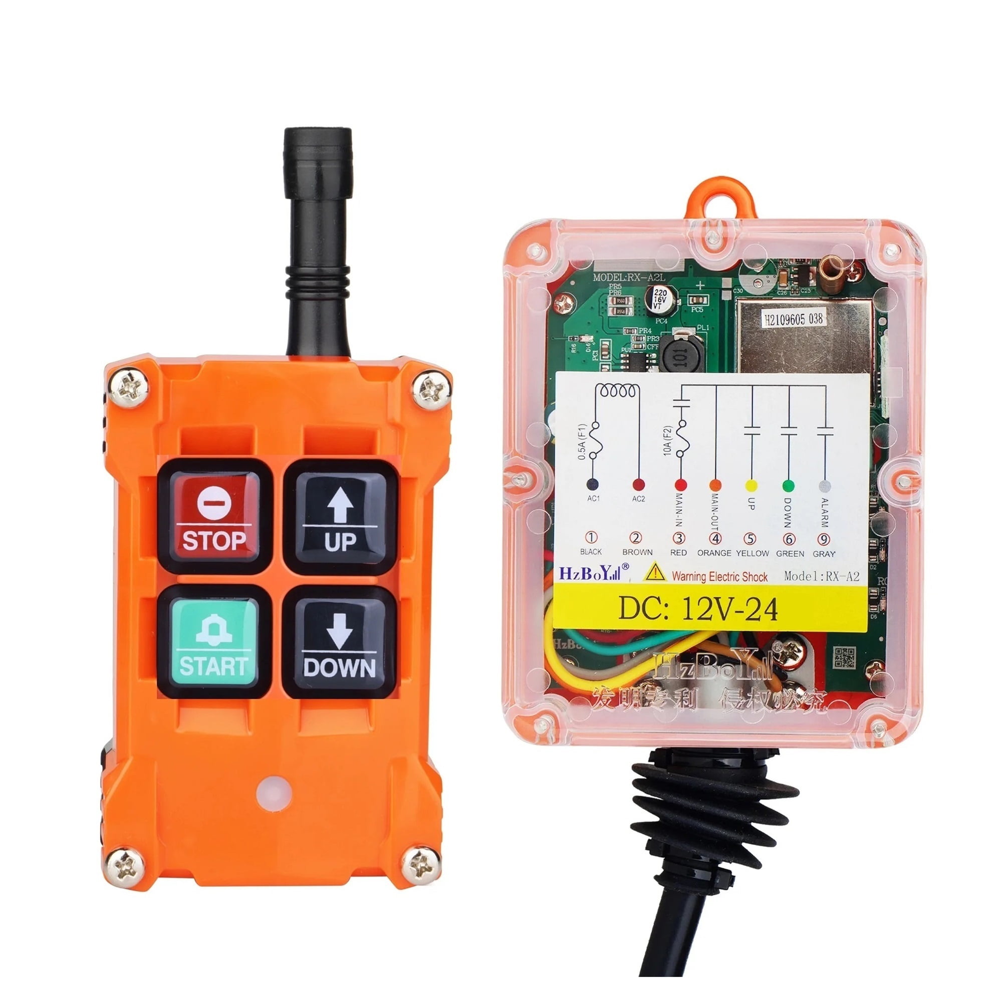 F21-2S Hoist Crane Transmitter And Receiver Industrial Remote Control ...