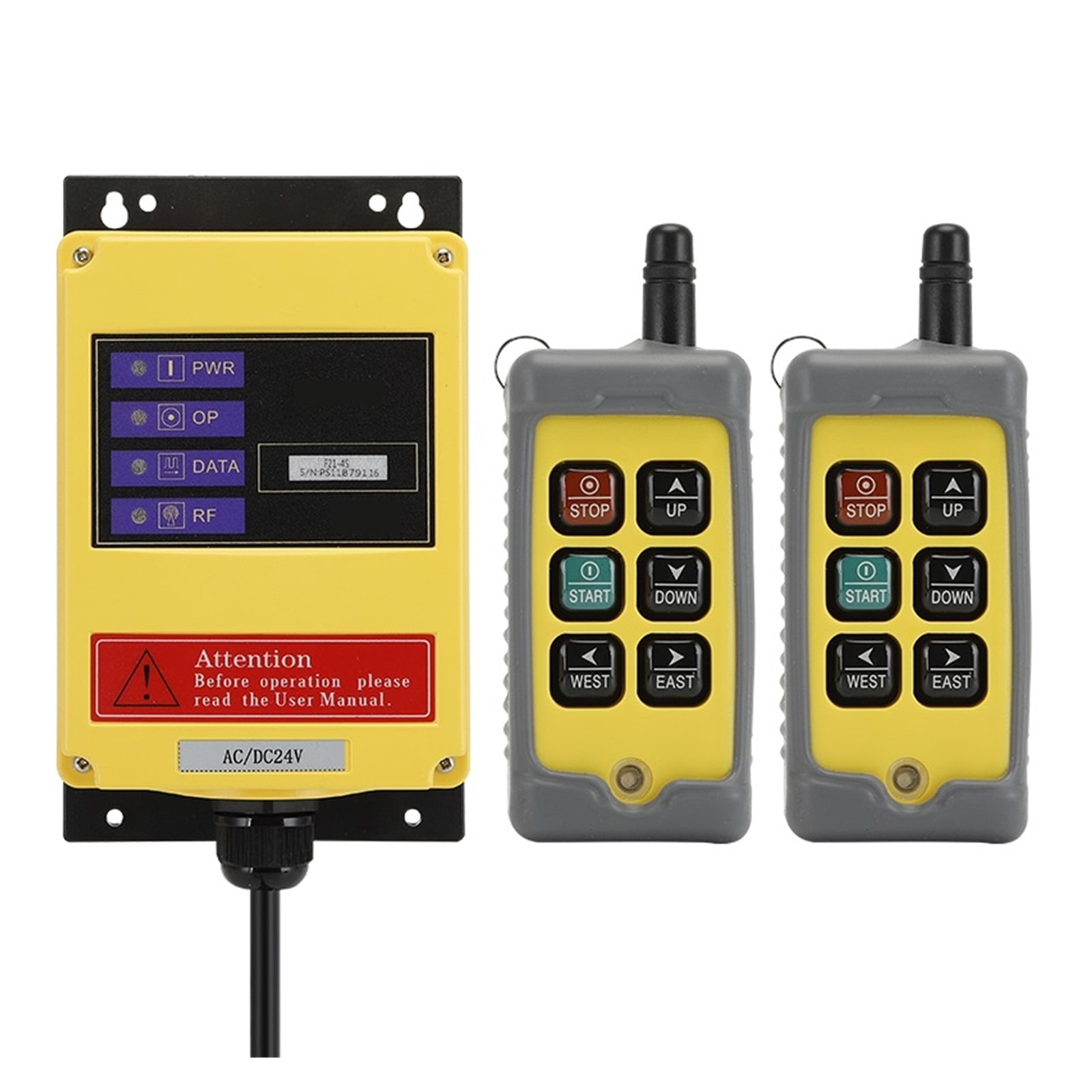 F21-4S Industrial Remote Control 4 Button Switch 12V 24V Electric hoist ...
