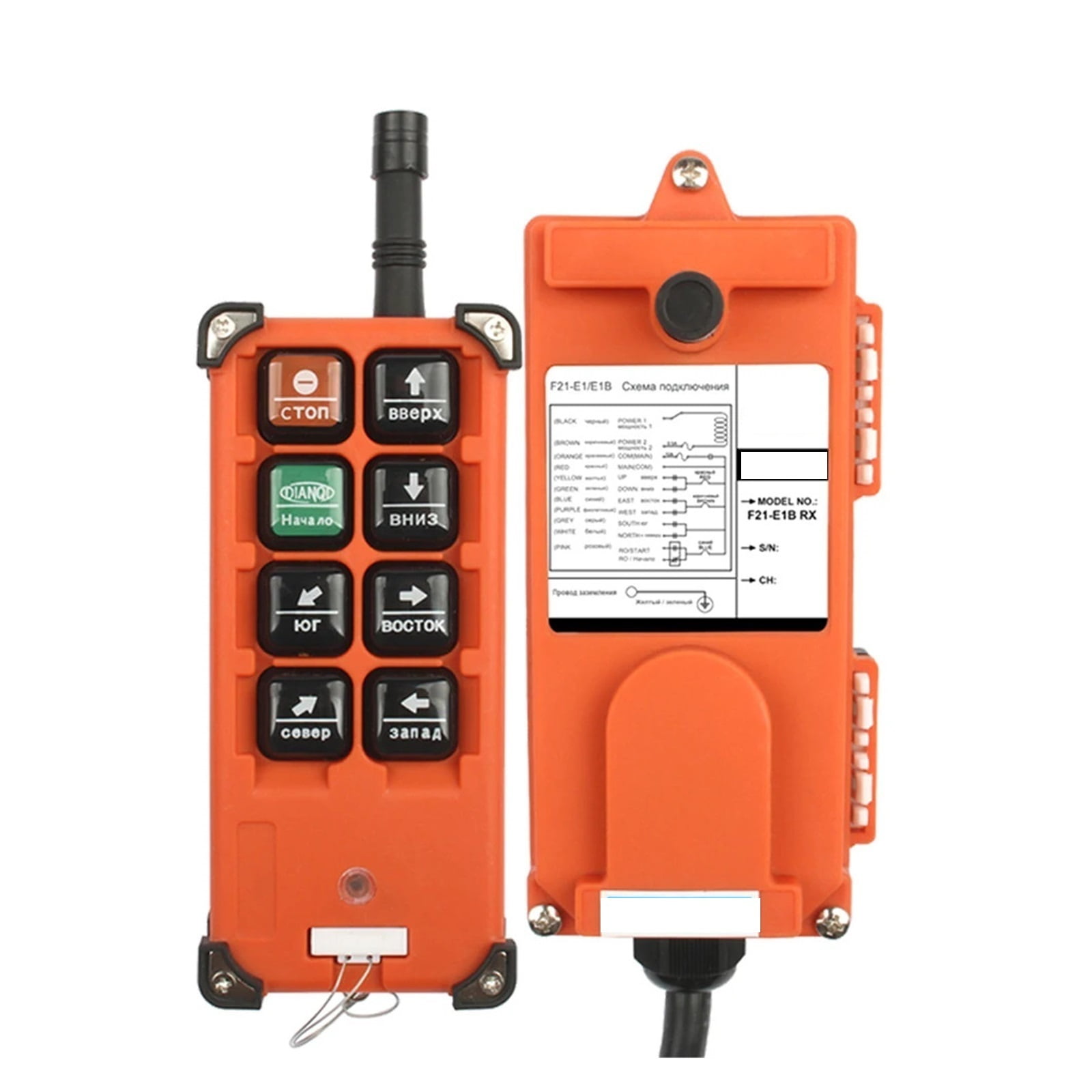 F21-E1B Industrial Remote Controller Switches DC 12V 24V 36V Hoist ...
